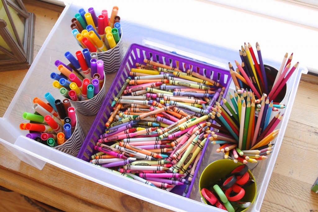Organized Kids Art Supplies with Astrobrights Papers + A Giveaway ...